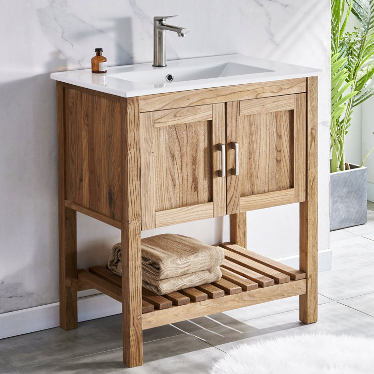 Winston Porter 30 Single Bathroom Vanity With Ceramic Top And Reviews